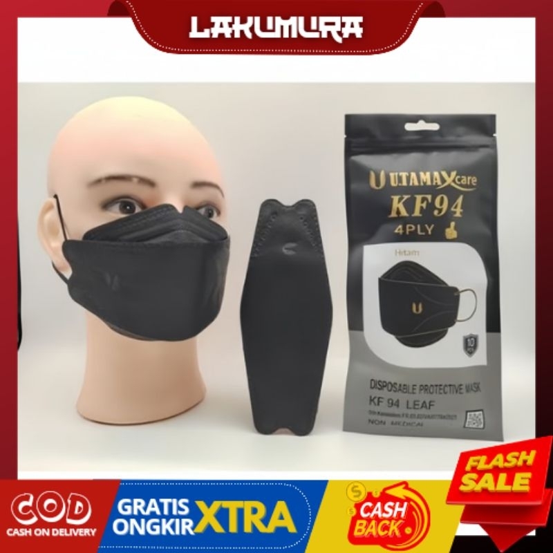 Jual Masker KF 94 UtamaxCare l-Care OneCare Original Premium Quality Diposable Face Mask Isi 10 ...