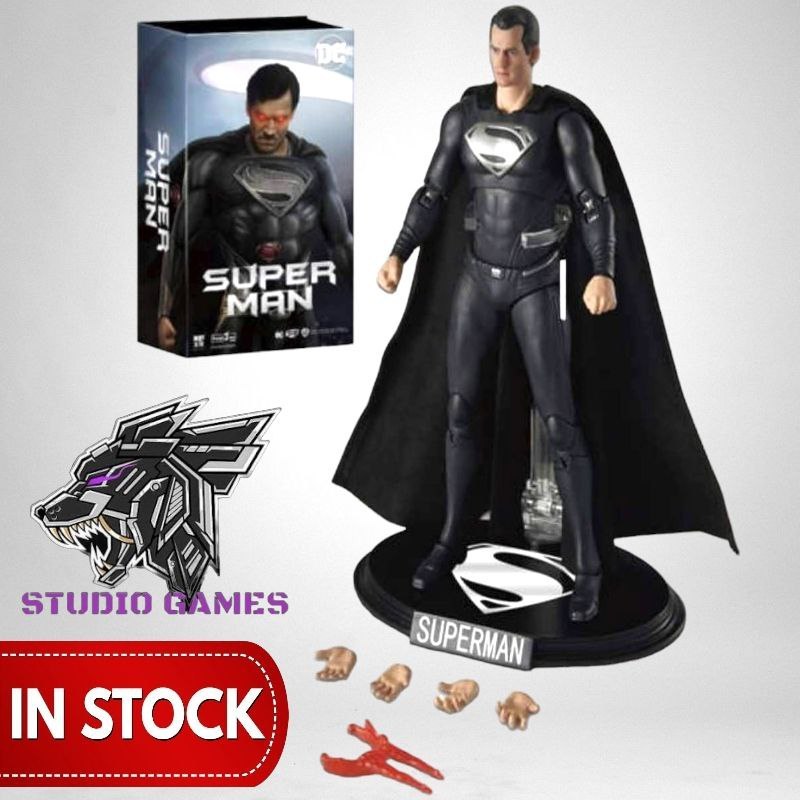 Jual FondJoy DC1012 Justice League Black Superman 1/9 Scale Action ...