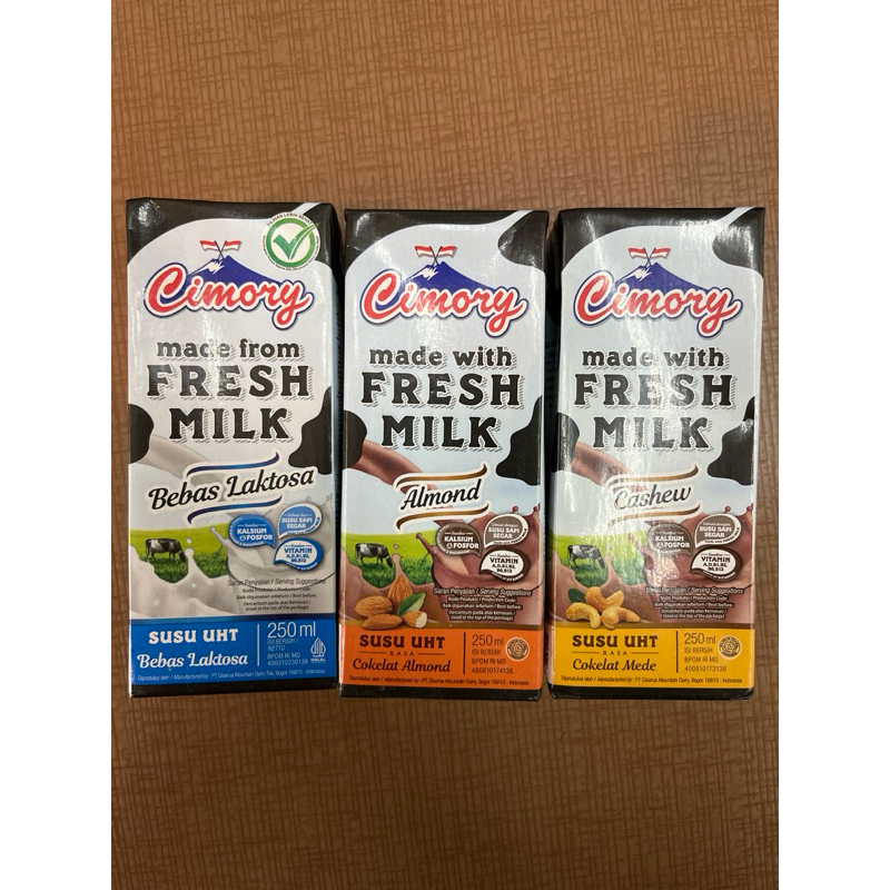 Jual CIMORY MADE FROM FRESH MILK RASA COKELAT ALMOND/ CASHEW 250ml ...