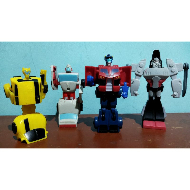 Jual Happy Meal Transformers Animated Bumblebee friend of Optimus Prime Happy meal action figure ...