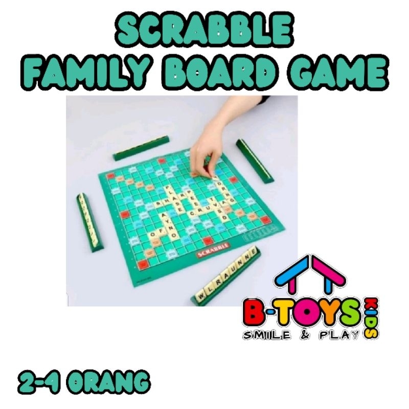 Jual Mainan Anak Scrabble Papan Susun Kata board game edukasi | Shopee ...