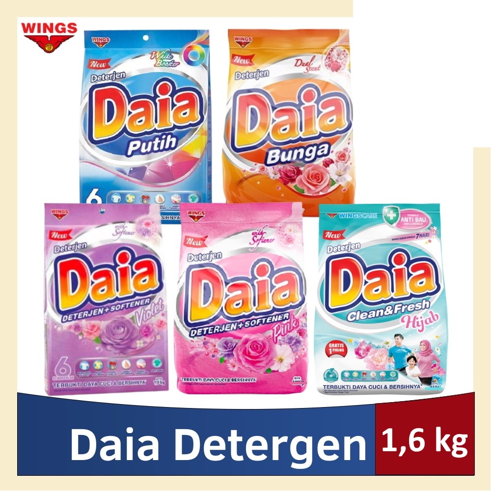 Jual Daia Detergen Bubuk 1,6 kg | Shopee Indonesia