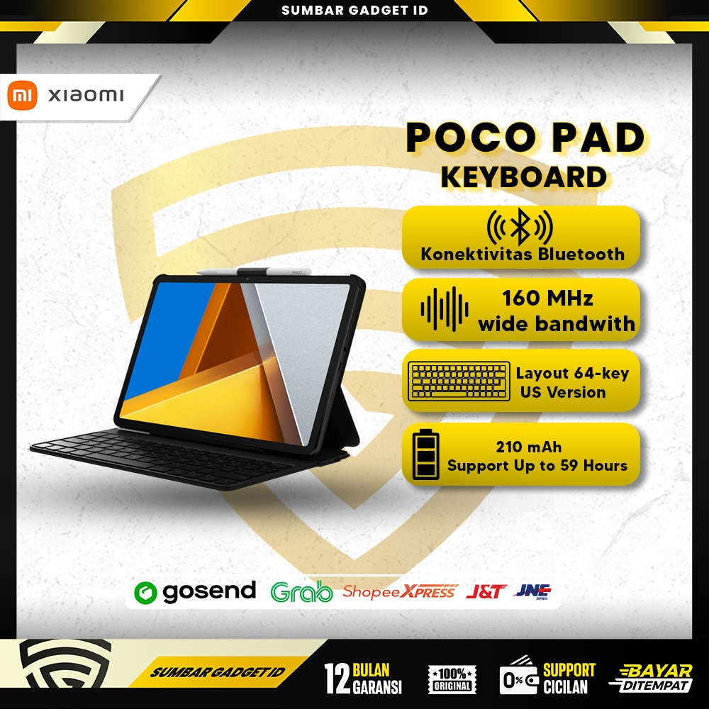 Jual Xiaomi Poco Pad Keyboard | Keyboard Bluetooth | 64 Keys | Shopee ...