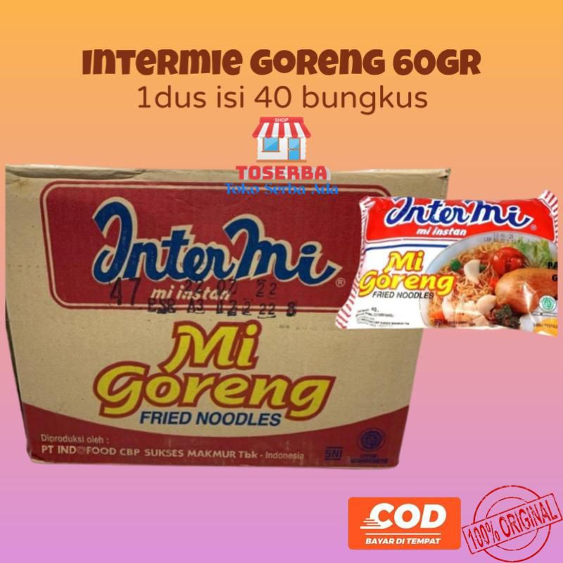 Jual INTERMIE Goreng 60gr (1dus isi 40pcs) | Shopee Indonesia