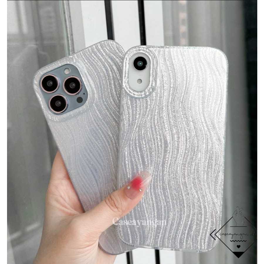 Jual Silver Swirl Case For IP (7 - 15) 7 PLUS X XR 11 12 13 14 15 PRO ...