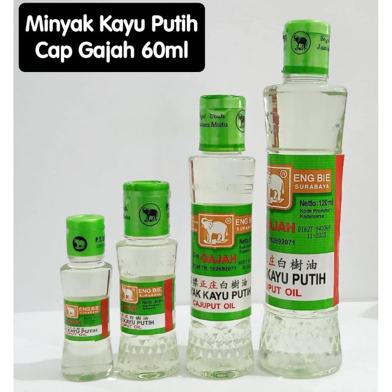 Jual Cap Gajah Minyak Kayu Putih Capgajah MKP 60ml ( 2028 ) | Shopee ...