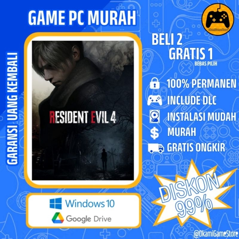 Jual Game Pc Resident Evil 4 Remake - Murah ,Permanen 100% ,Full Offline ,Gratis Ongkir | Shopee ...
