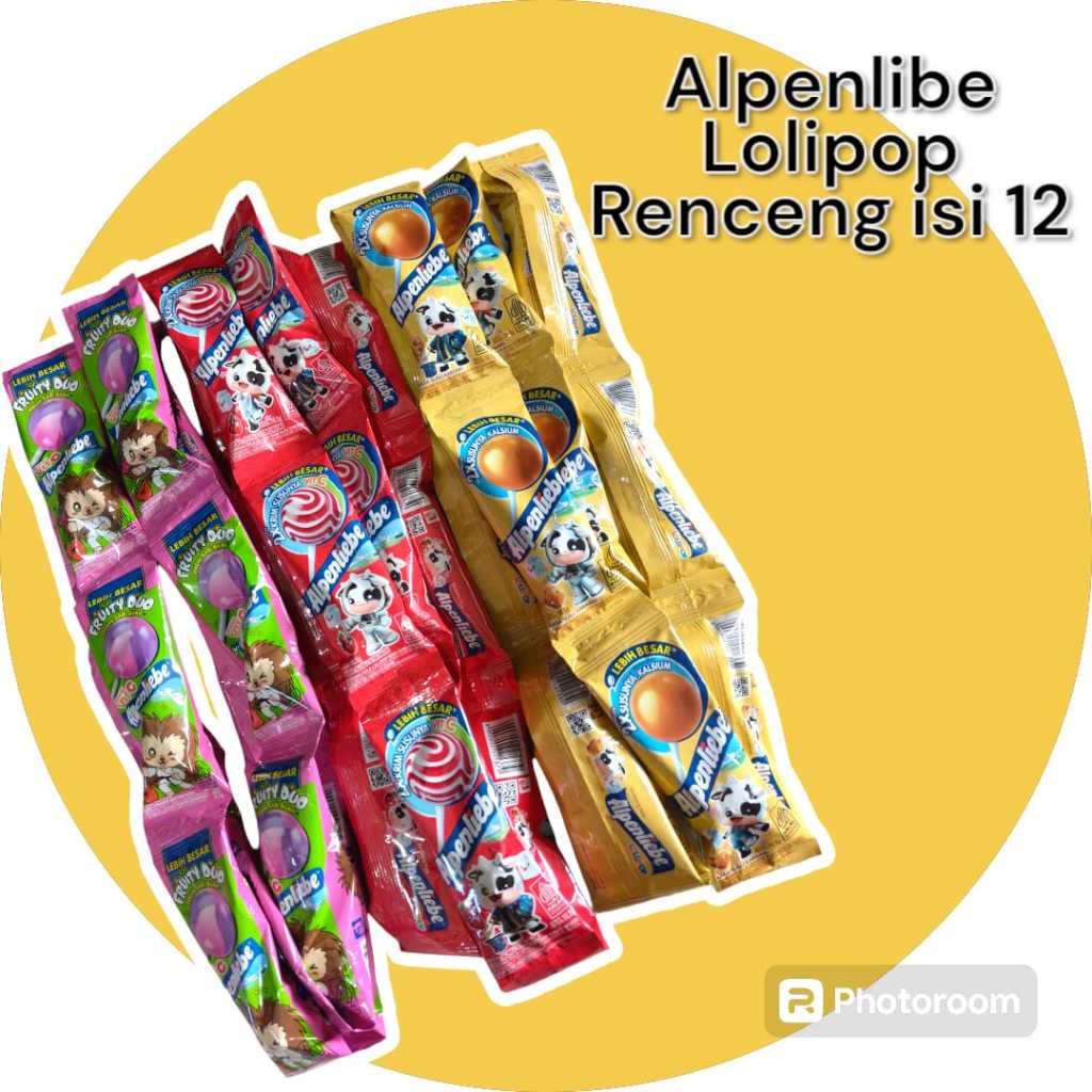 Jual PERMEN ALPENLIBE LOLIPOP (1 RENCENG = 12 PCS) | Shopee Indonesia