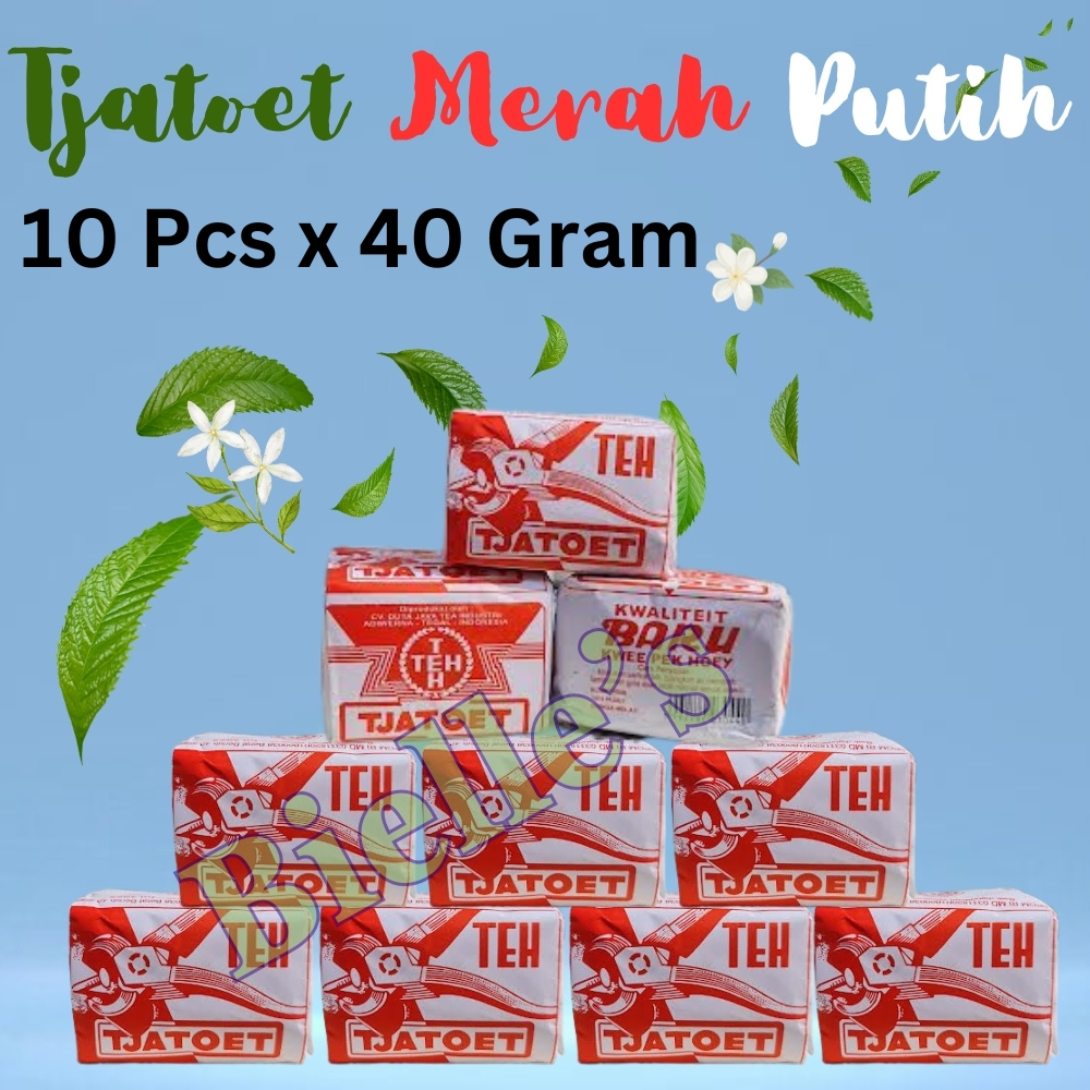 Jual Teh Tjatoet Merah Putih 10 Pcs x 40Gram - SLOP - Teh Catut Melati ...