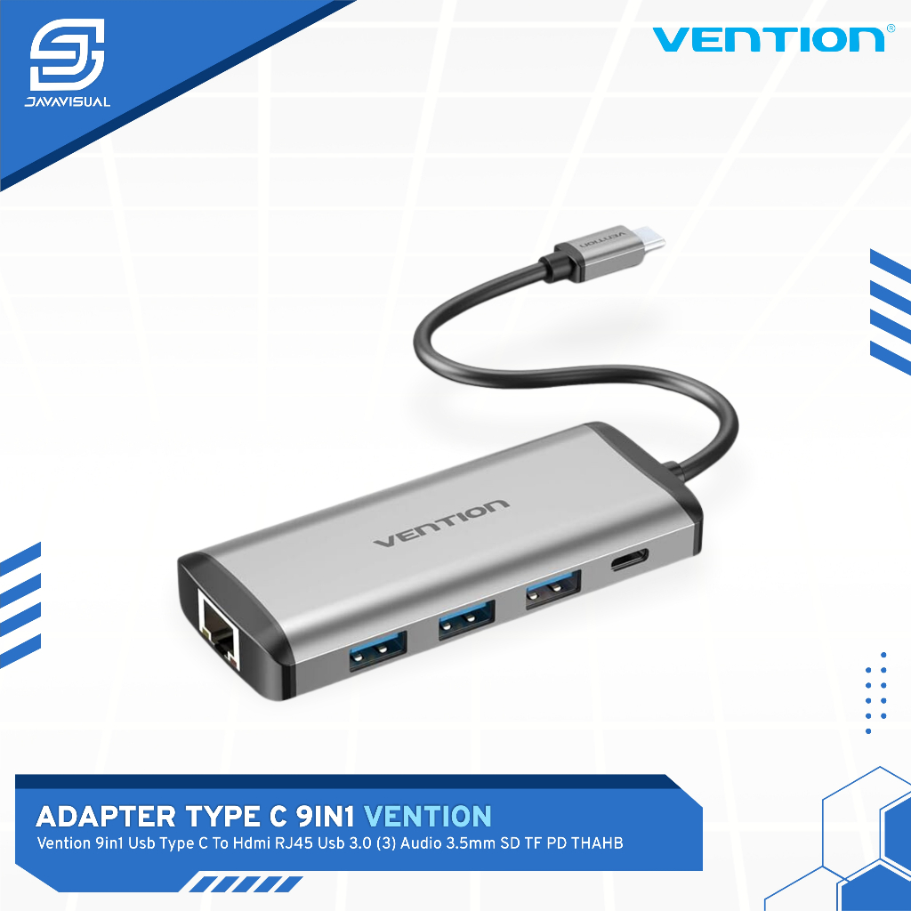 Jual [JaVis] ADAPTER TYPE C 9IN1 VENTION (THAHB) | Shopee Indonesia