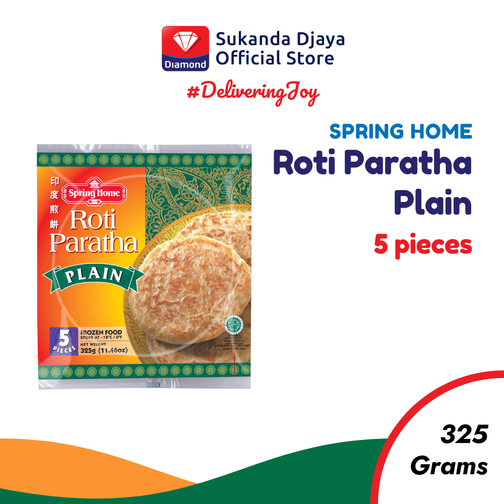 Jual Spring Home TYJ Roti Paratha Plain 325 Gr | Shopee Indonesia