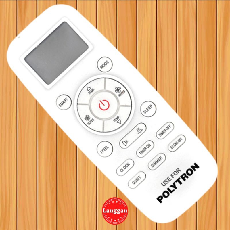 Jual REMOT / REMOTE AC POLYTRON NEUVA ICE GOOD QUALITY FOR PAC05VE ...