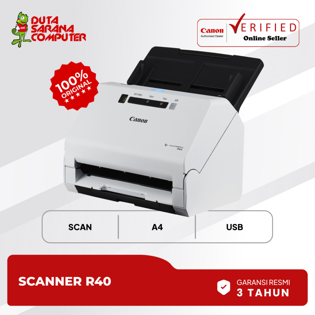 Jual CANON IMAGE CLASS DR-R40 40PPM A4 ADF SCANNER | Shopee Indonesia
