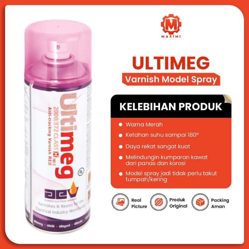Jual Ultimeg varnish model spray 2000-372 RED | Shopee Indonesia