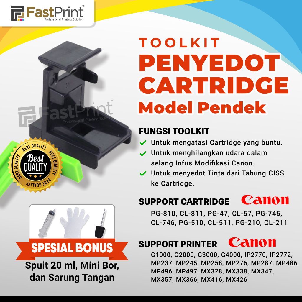 Jual Toolkit Penyedot Tinta Cartridge PG810 CL81 PG47 CL57 | Shopee ...