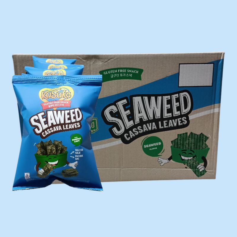 Jual KUSUKA Keripik Singkong Seaweed Snack 14gr (60 pcs/karton ...