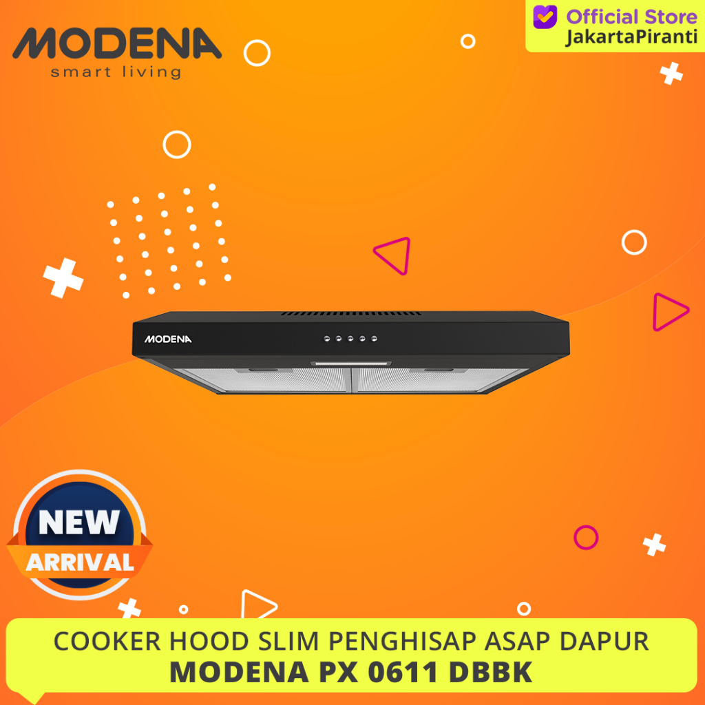 Jual Modena Penghisap Asap Dapur Cooker Hood Slim PX 0611 DBBK 60cm | Shopee Indonesia