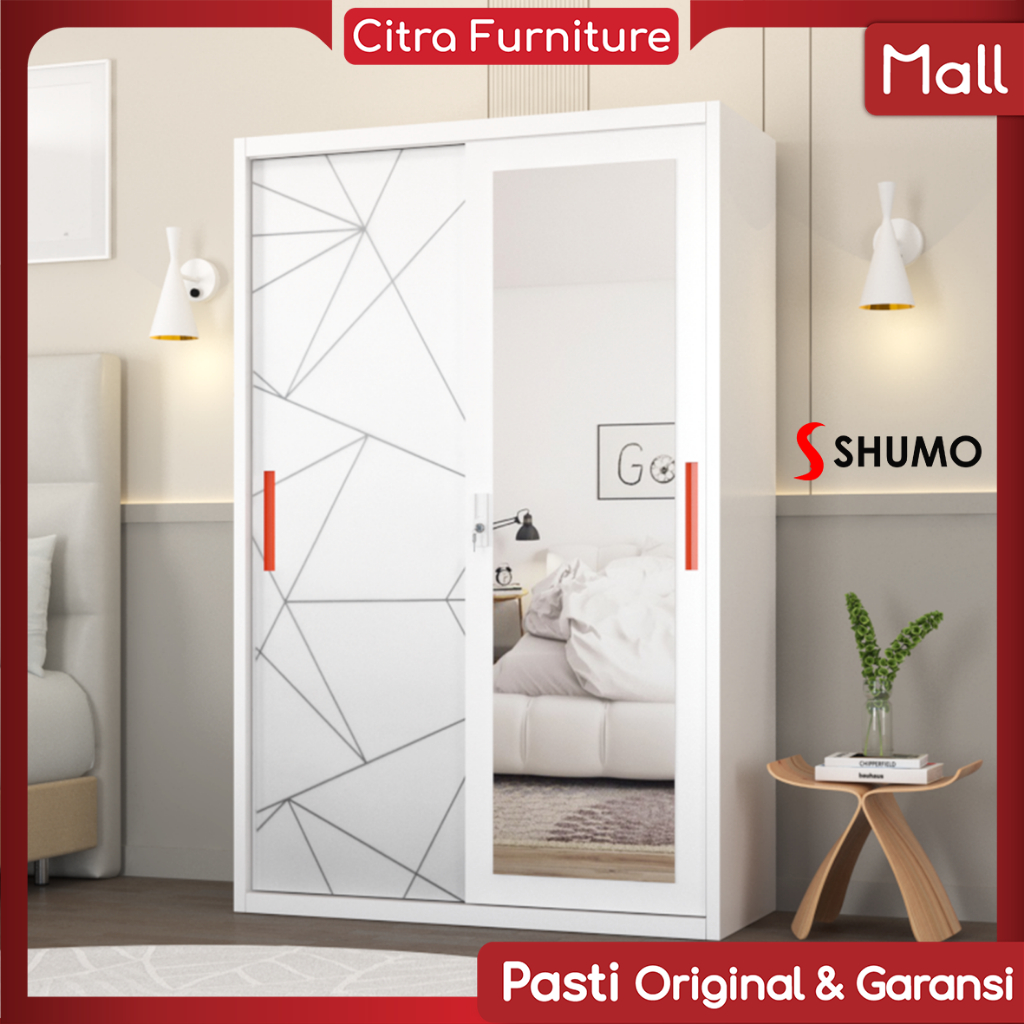 Jual Citra Furniture SHUMO ® Lemari Pakaian Besi 2 Pintu Sliding Jumbo ...