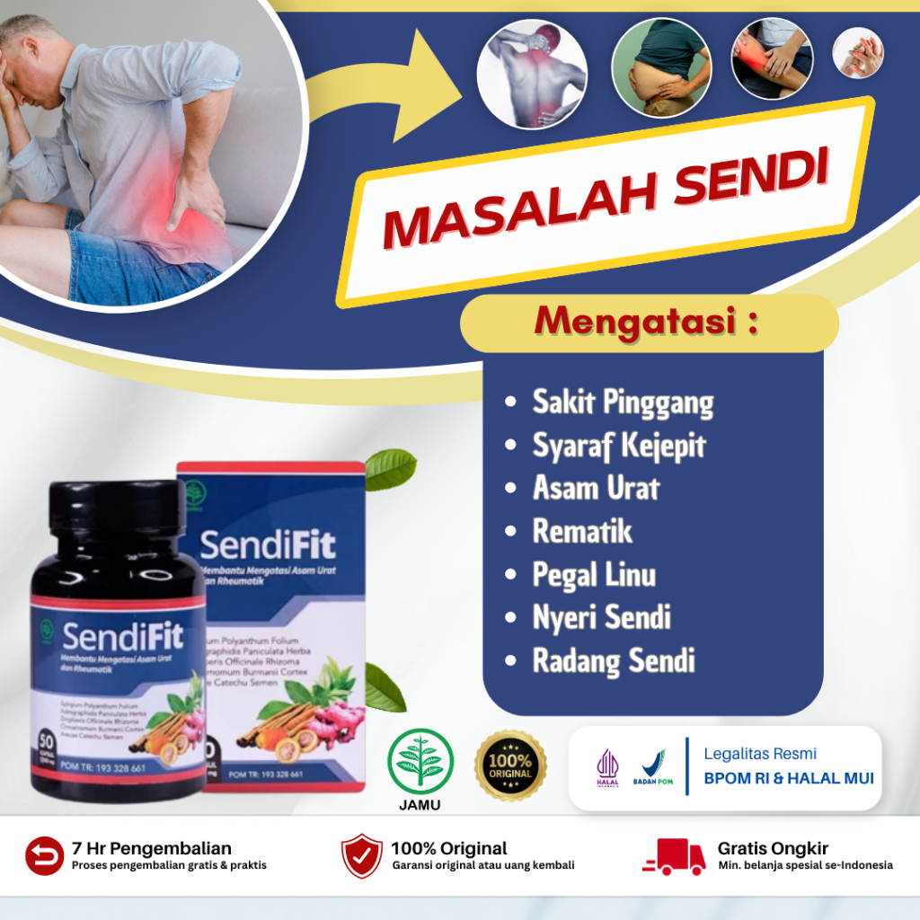 Jual Obat Sakit Pinggang Syaraf Kejepit Asam Urat Rematik Pegal Nyeri ...
