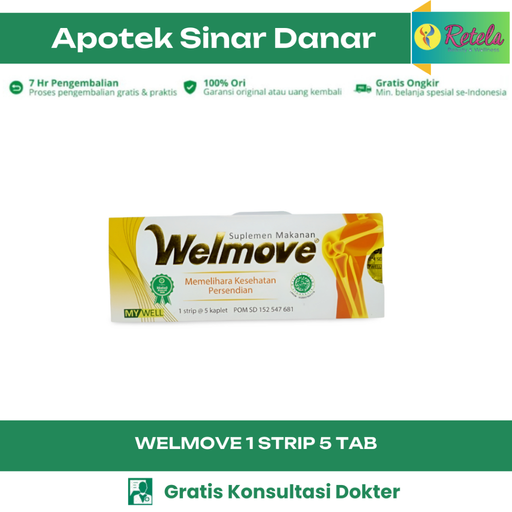 Jual WELMOVE 1 STRIP 5 TABLET | Shopee Indonesia
