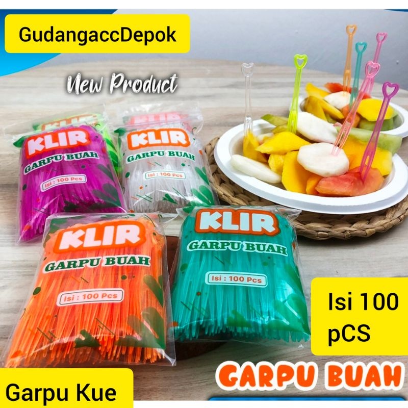 Jual ( ECER 25 pcs / 50 pcs / 100 pcs ) Garpu Kue Klir Model Love ...