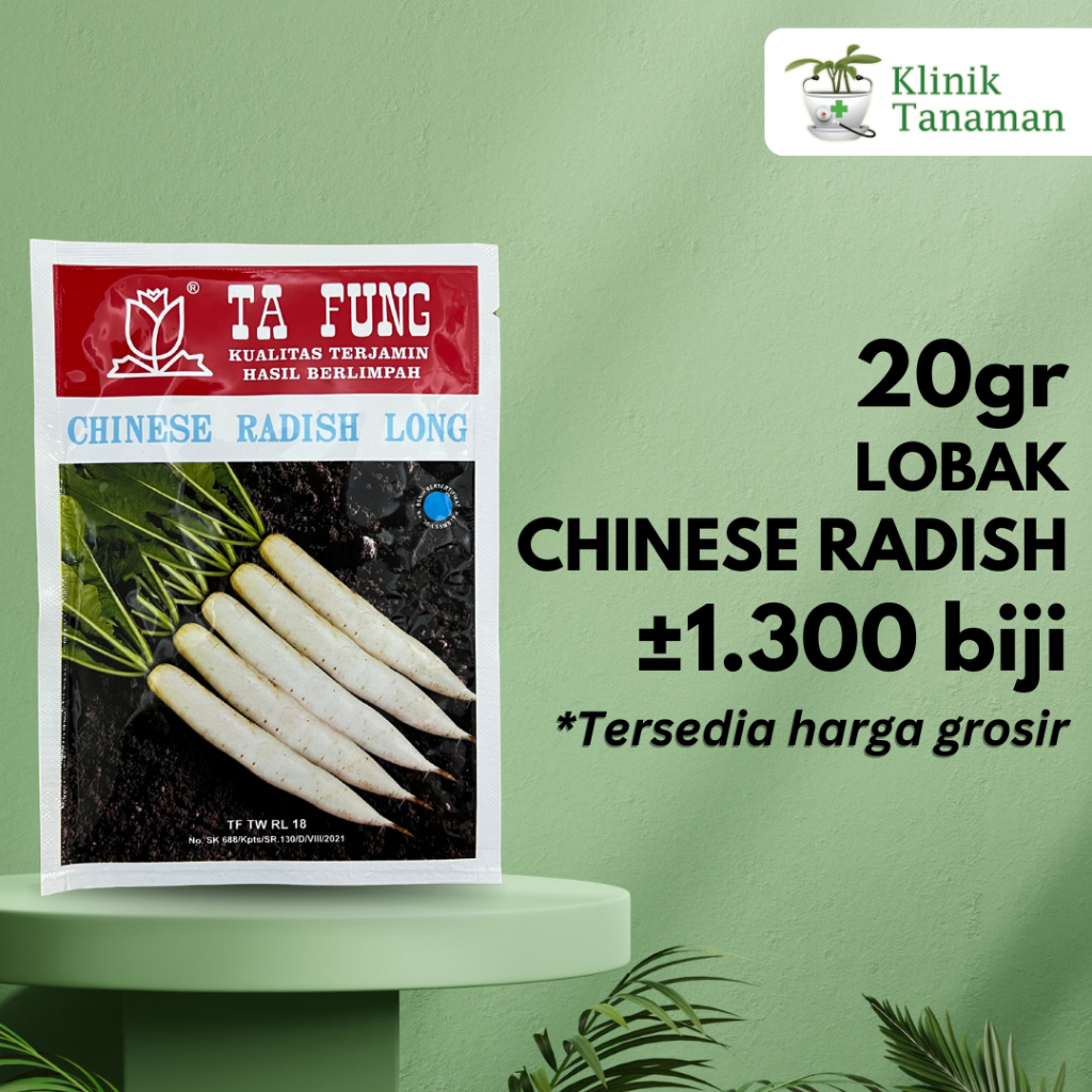 Jual Benih Lobak Chinese Radish Long 20gr (1.300 Biji) Benih Lobak Ta ...