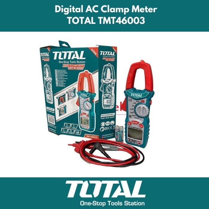Jual Tang Ampere Digital AC Clamp Meter TOTAL TMT46003 | Shopee Indonesia