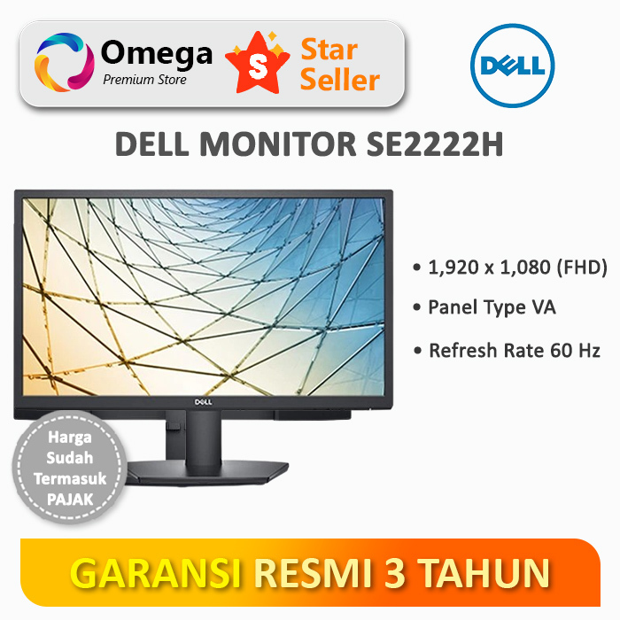 Jual Monitor Dell SE2222H LED 22 Inch VA 60Hz HDMI VGA | Shopee Indonesia