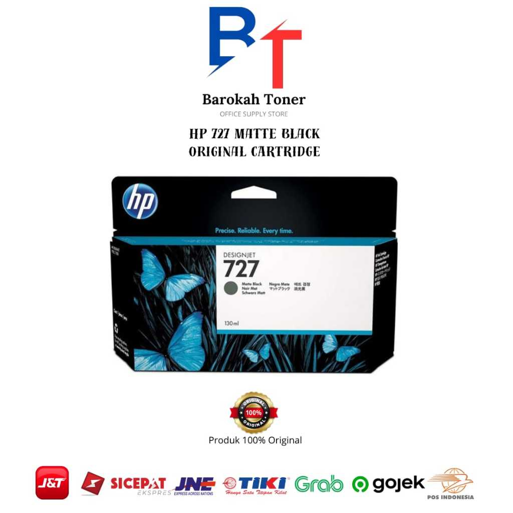 Jual Tinta HP 727 130-ml Matte Black DesignJet Ink Cartridge Original | Shopee Indonesia