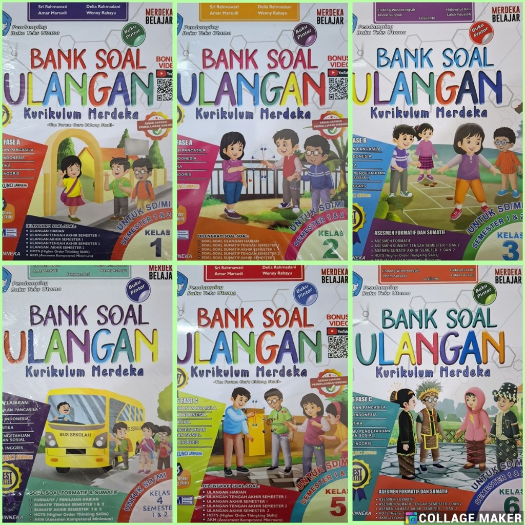 Jual Bank Soal Ulangan SD Kelas 1, 2, 3, 4, 5 & 6 (Kurikulum Merdeka - Semester 1 & 2) | Shopee ...