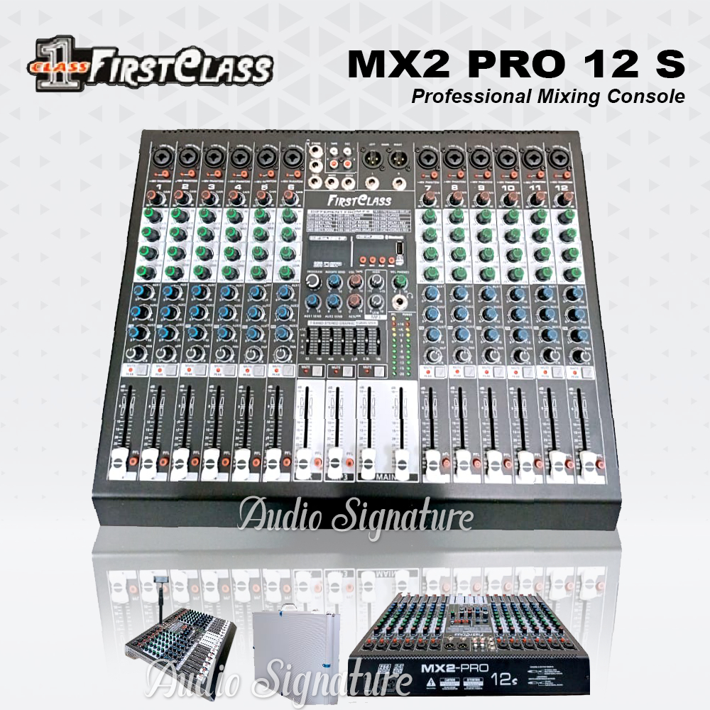 Jual Mixer Audio 12 Channel FIRSTCLASS MX2PRO12S | MX2 PRO 12S | MX2 ...