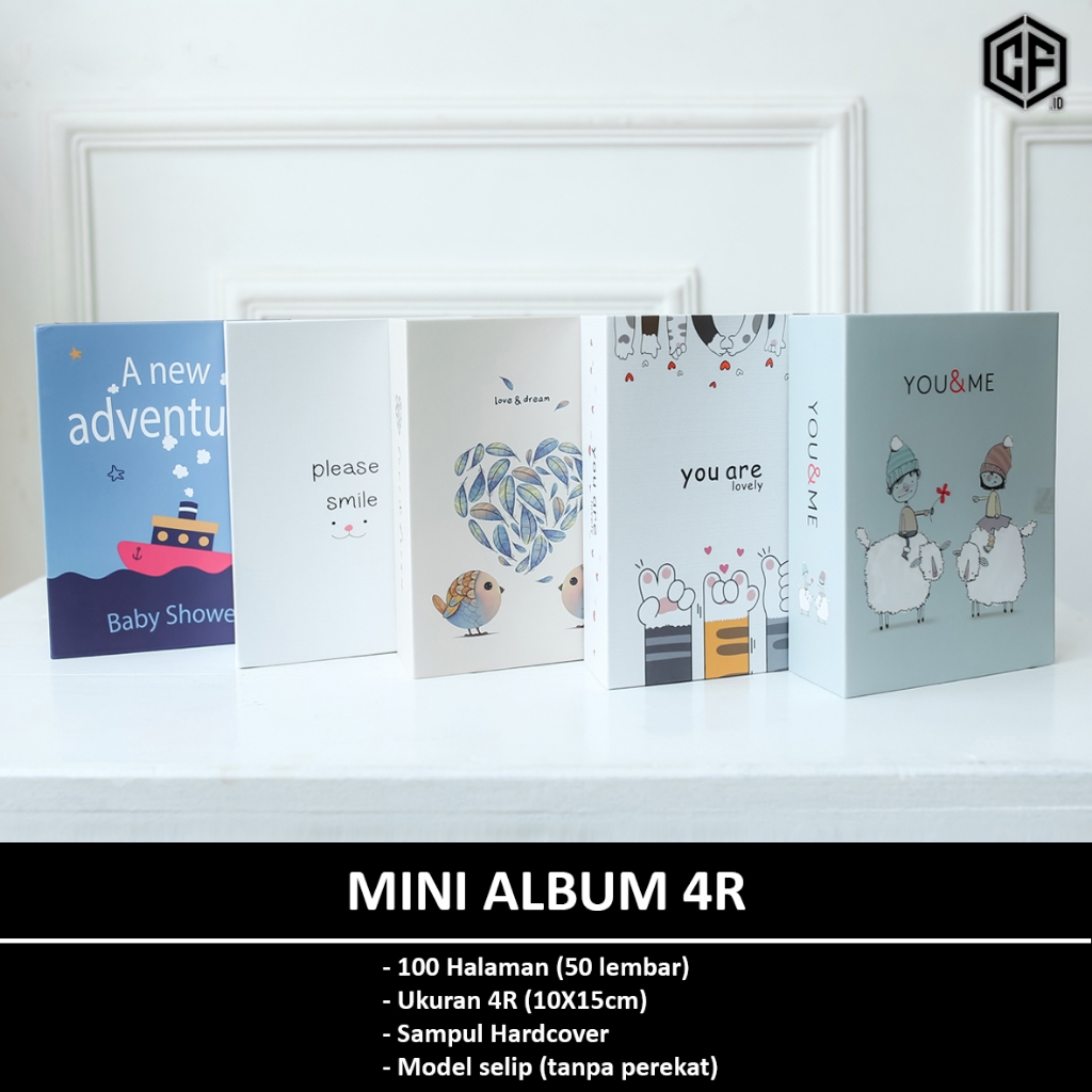 Jual Album Foto/Mini Album/Album Ukuran 4R/Album Foto Selip/100 Lembar ...