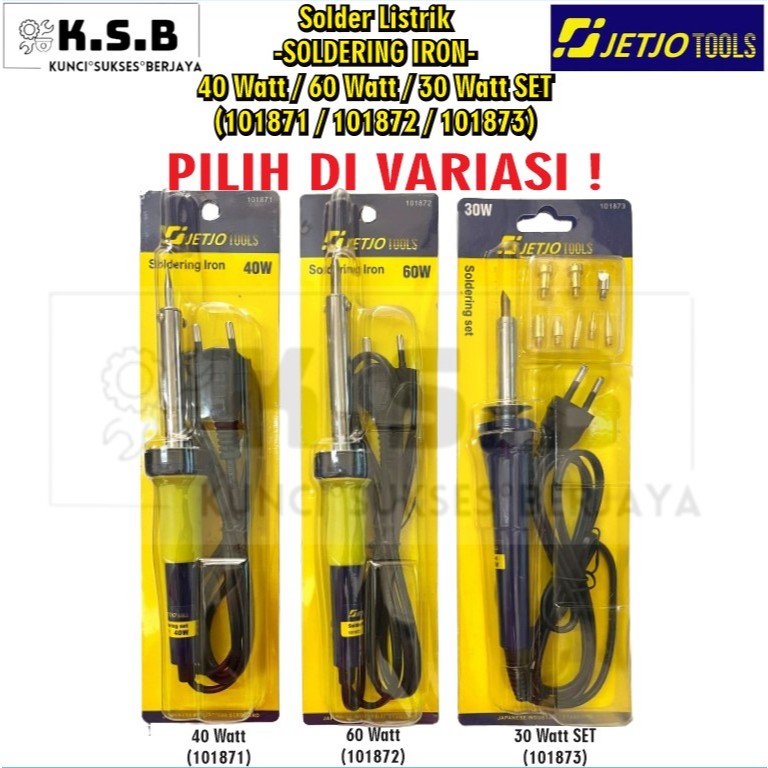 Jual Solder Listrik Lurus / SET 40 Watt / 60 Watt / 30 Watt SET ...