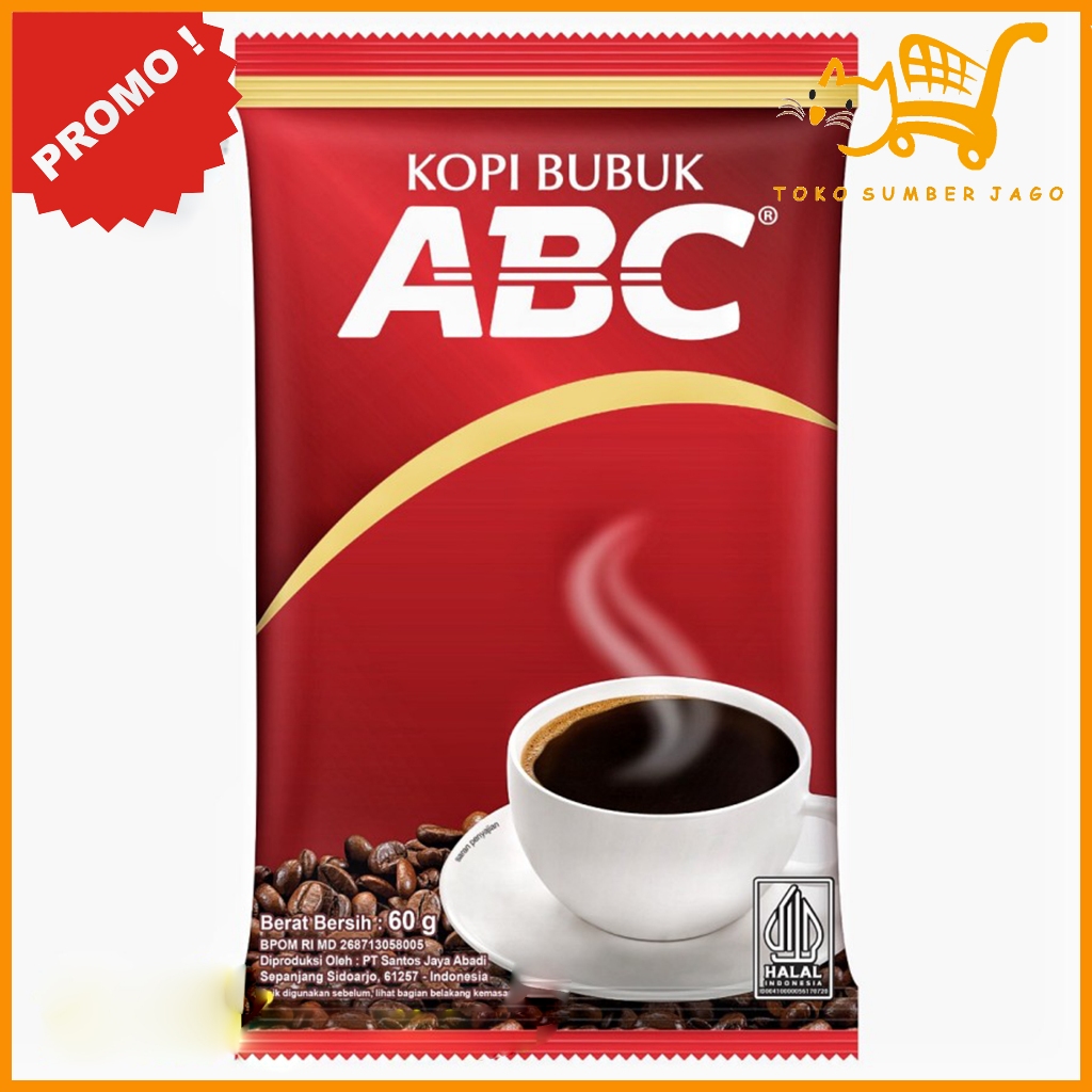 Jual Kopi ABC Merah Bubuk 60gr ORIGINAL | Shopee Indonesia