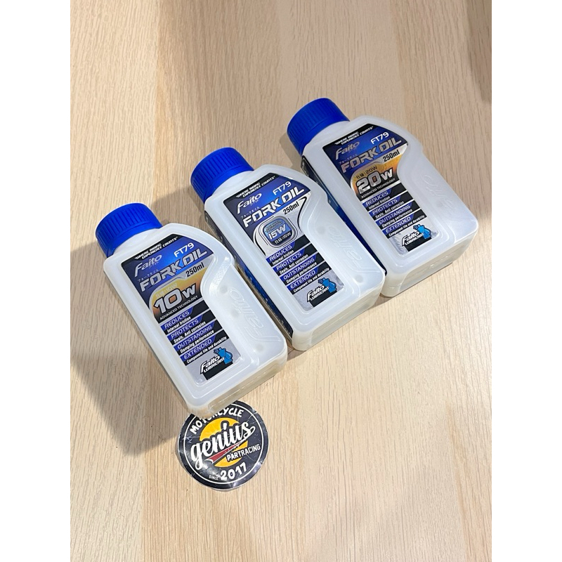 Jual Oli Shock Depan - Fork Oil 10W - 15W - 20W (250 ML ) - FAITO Racing | Shopee Indonesia
