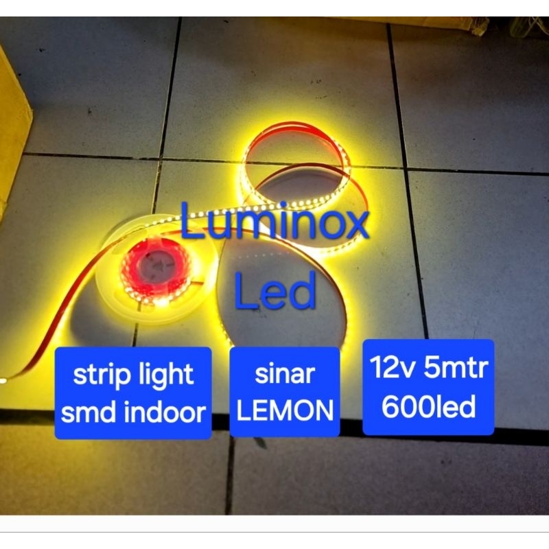 Jual strip light merah 2835 led 120mata indoor flexible strip light 120led 12volt 5meter ...