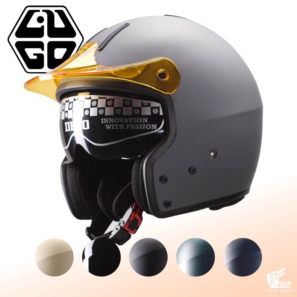 Jual Helm Dewasa Klasik LUGO Deco Polos Standar SNI - Visor Unik ...