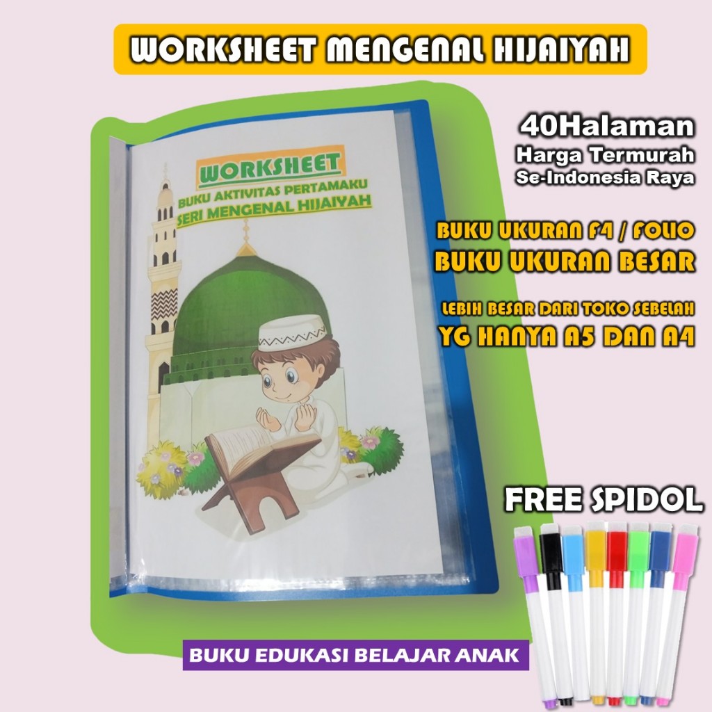 Jual (40 HALAMAN FOLIO/F4) Buku Belajar Anak 3 4 5 6 7 Tahun Mengenal ...