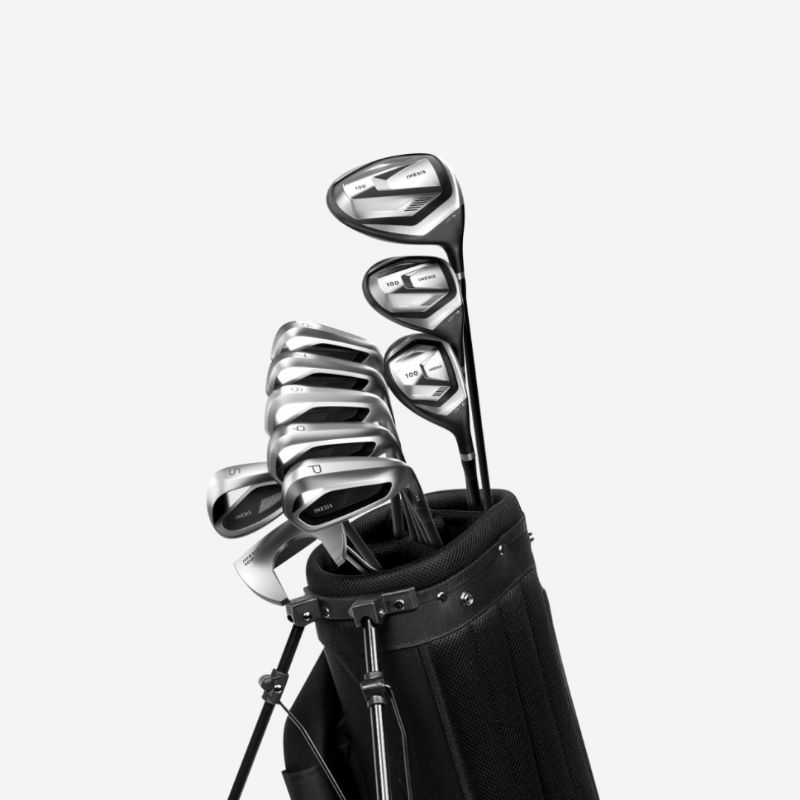 Jual INESIS 100 Set Stick Golf Tangan Kanan 10 Clubs Dewasa (dapat tas ...