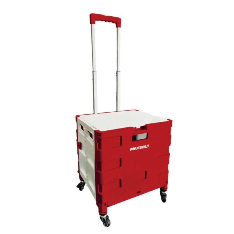 Jual Max Built Troli Lipat Portable 4 roda beban max 25 kg warna merah ...