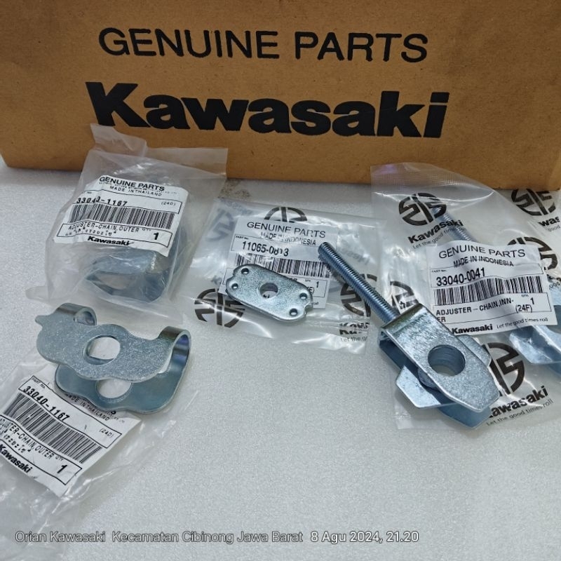 Jual Anting stelan rantai rante kawasaki w175,ninja rr new set original ...