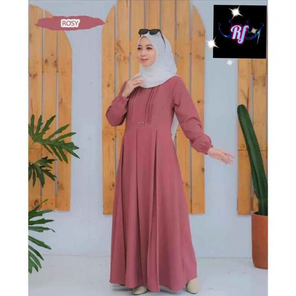 Jual Gamis Babydoll Crinkle Airflow Basic dress Remaja dan Dewasa gamis ...