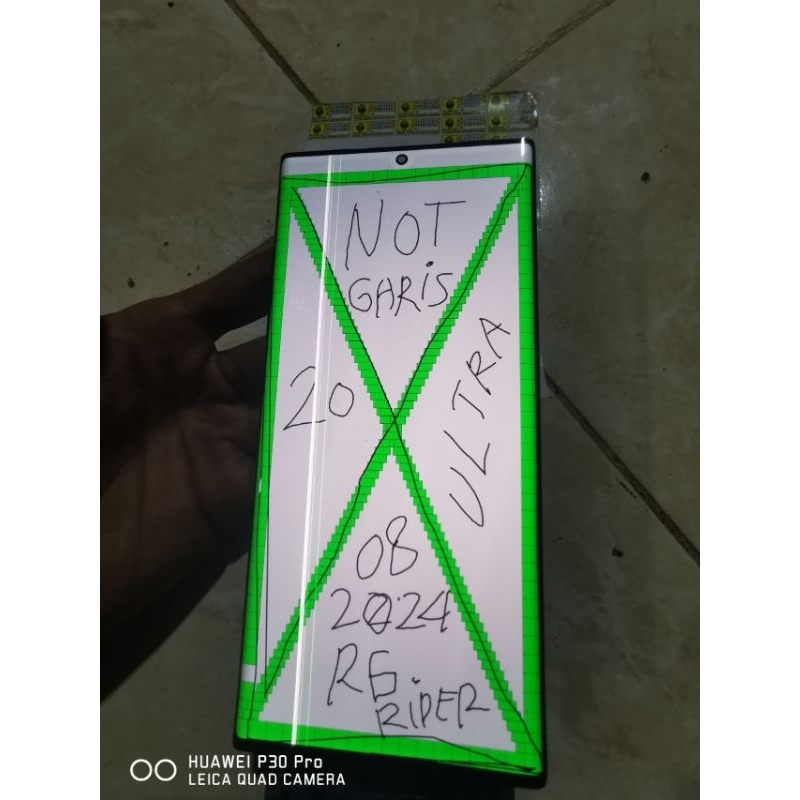 Jual lcd Samsung note 20 ultra TANPA FRAME MINUS GARIS PINGGIR sentuh ...