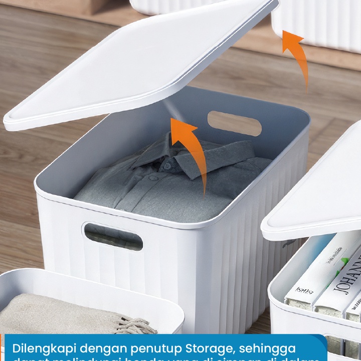 Jual SPESIAL AWAL TAHUN Kotak Penyimpanan 3 Ukuran 3 Warna Keranjang ...