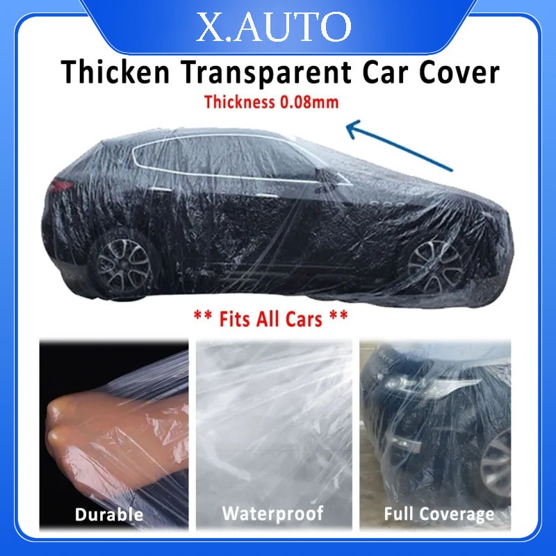 Jual Penutup Mobil Universal Penutup Debu Mobil Film Transparan Plastik ...