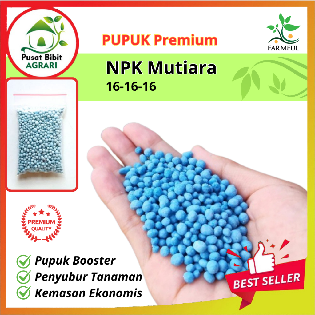 Jual Pupuk NPK Mutiara 161616 Pupuk Booster Premium Pertumbuhan Tanaman ...