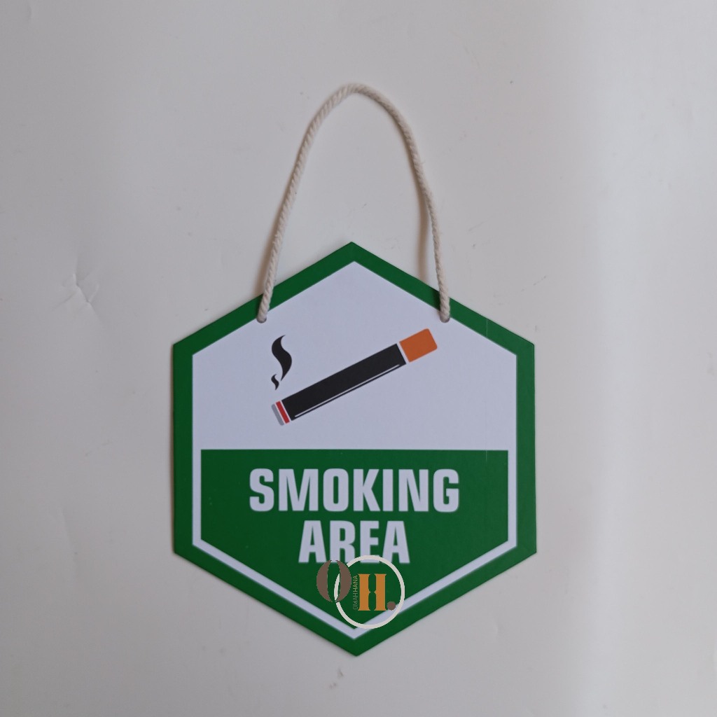 Jual Hard Poster Smoking Area - Area Merokok - Diperbolehkan Merokok ...