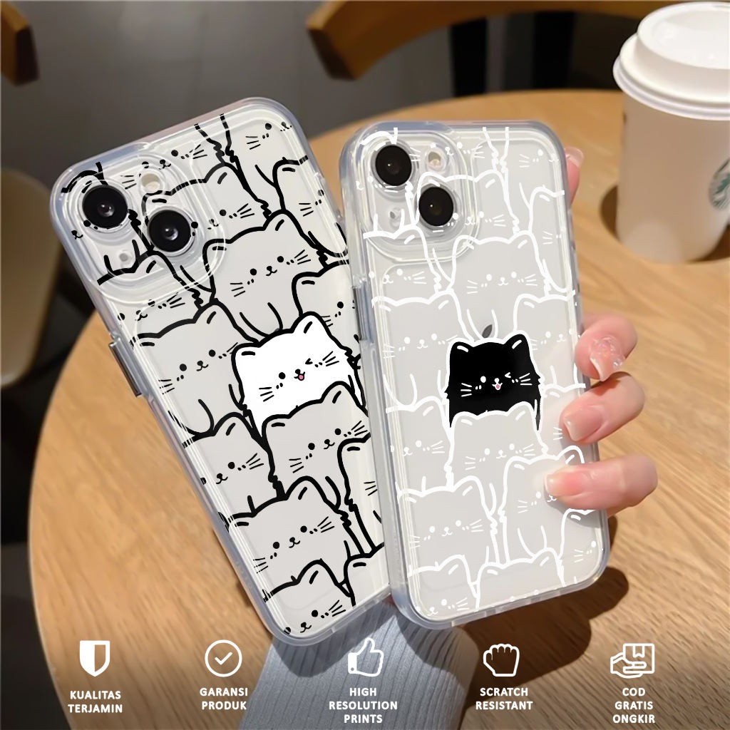 Jual Case Tecno Pova 5 Spark 10 Spark 20 Spark 20c Spark Go Spark 20 Pro [meow 1] Clear Case