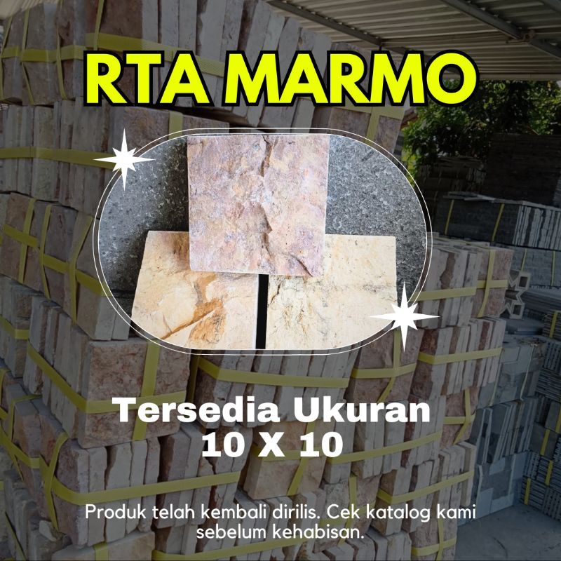 Jual BATU ALAM RTA MARMO Ukuran 10 x 10cm ORDER PERMETER | Shopee Indonesia