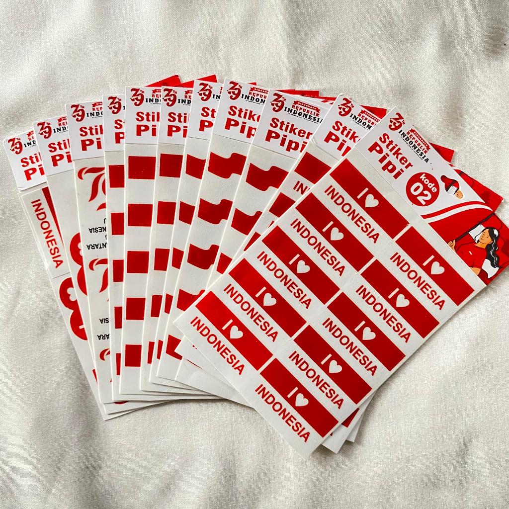 Jual Sticker Pipi Bendera Merah Putih- Stiker Agustusan Cocok untuk ...